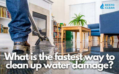 The fastest way to clean up water damage? | Resto Clean